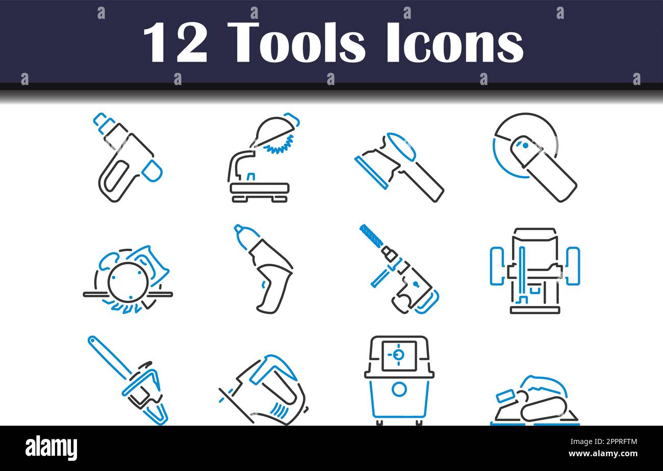 Tools Icon Set Stock Vector Image & Art - Alamy