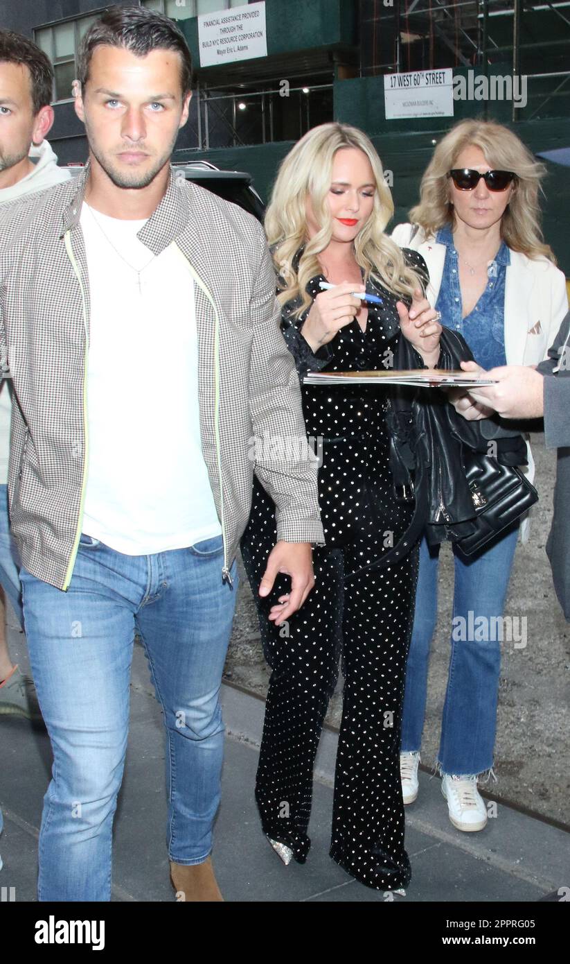 New York, NY, USA. 24th Apr, 2023. Brandon McLoughlin and Miranda ...