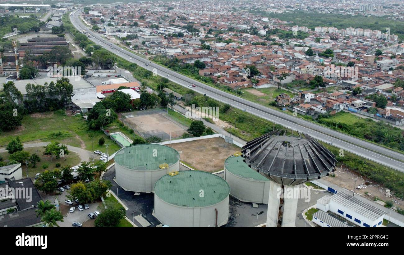 feira de santana, bahia, brazil - april 23, 2023: Aerial view of the ...