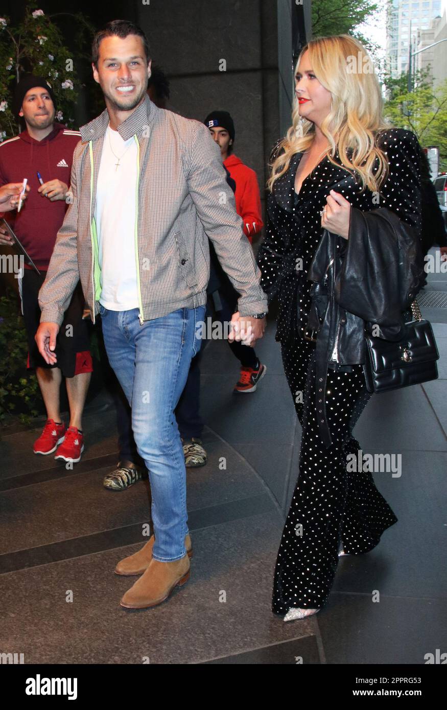 New York, NY, USA. 24th Apr, 2023. Brandon McLoughlin and Miranda ...