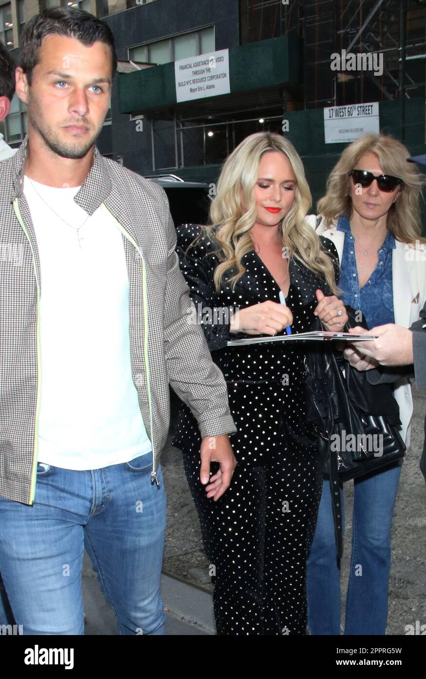 New York, NY, USA. 24th Apr, 2023. Brandon McLoughlin and Miranda ...