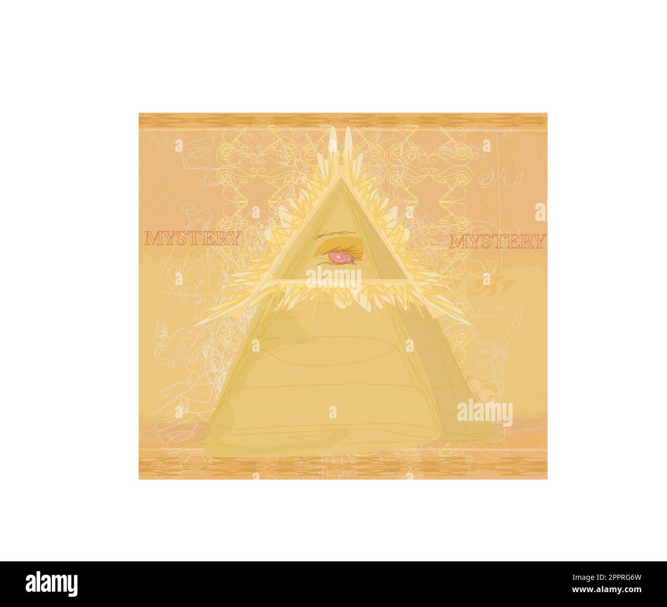Ancient Pyramid Eye Design Stock Vector Image & Art - Alamy