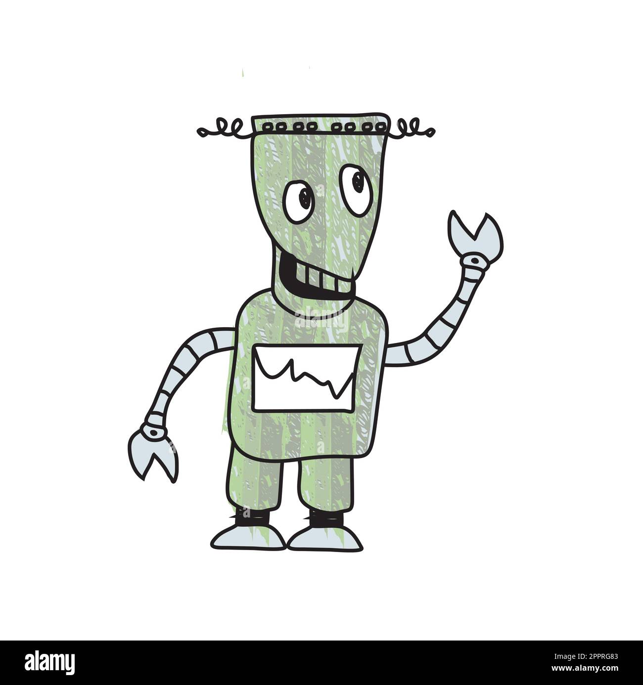 Robot Sketch doodle Vector Stock Vector Image & Art - Alamy