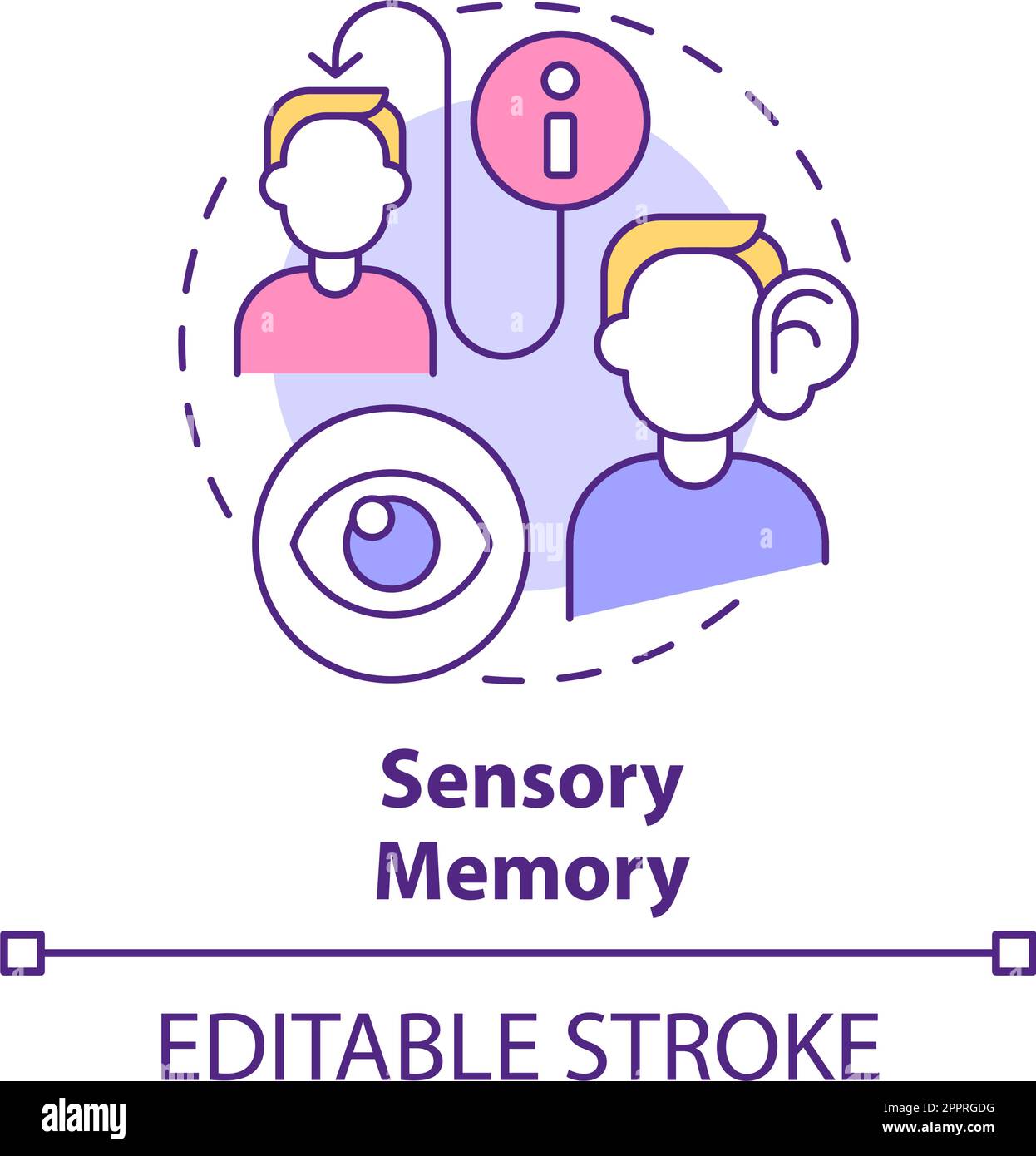 Auditory learning illustration Stock Vector Images - Alamy