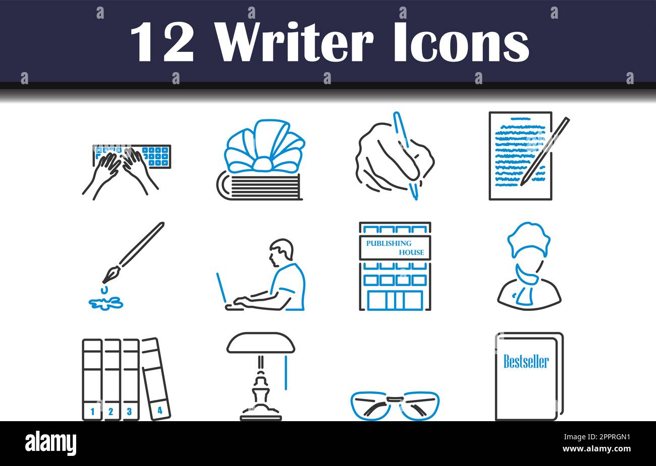 Manuscript writer Stock Vector Images - Alamy
