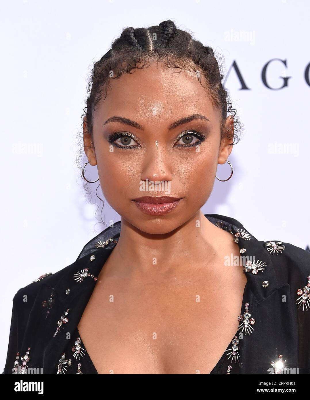April 23, 2023, Beverly Hills, California, USA: Logan Browning arrives ...