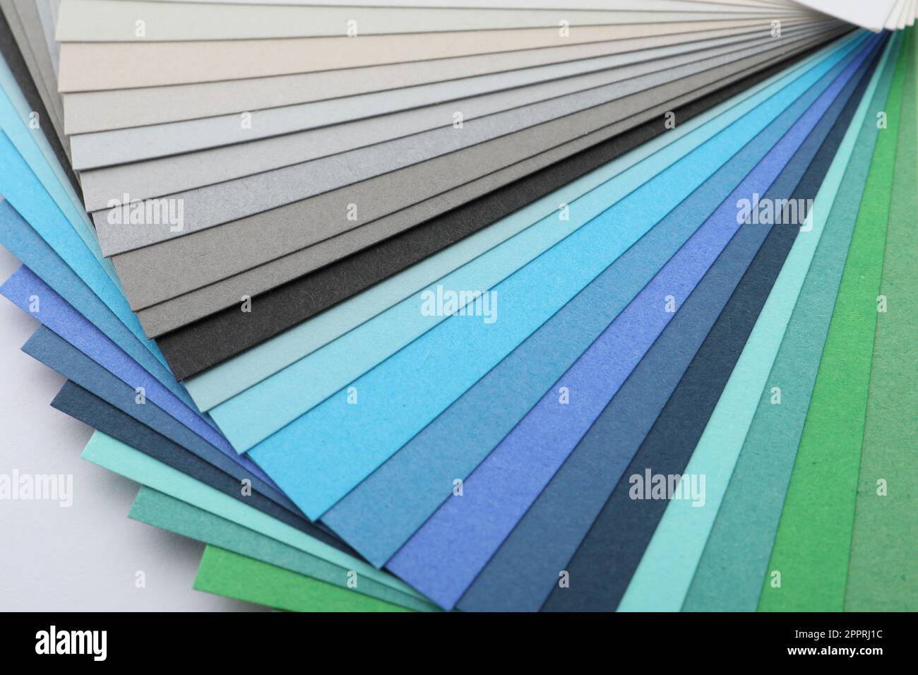 Color palette samples on white background, closeup Stock Photo - Alamy