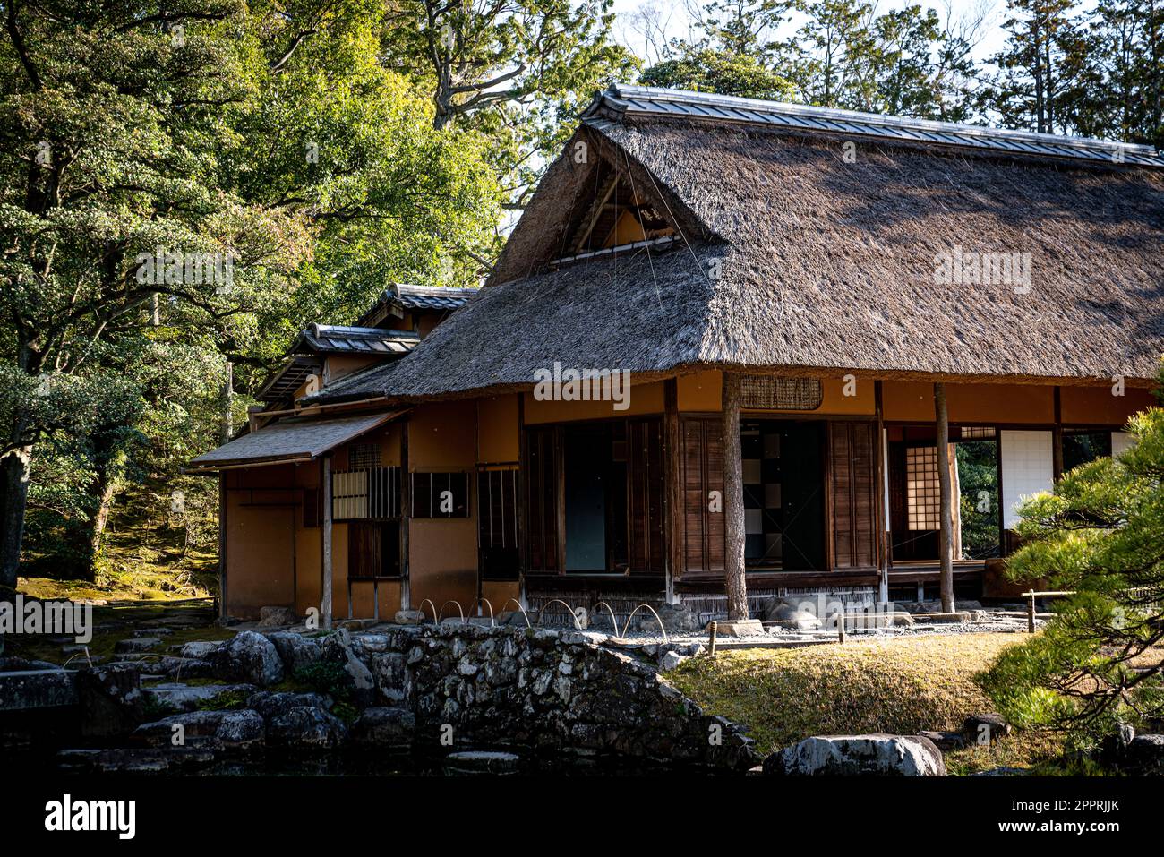 Katsura Imperial Villa built as a princely estate in the 17th century ...