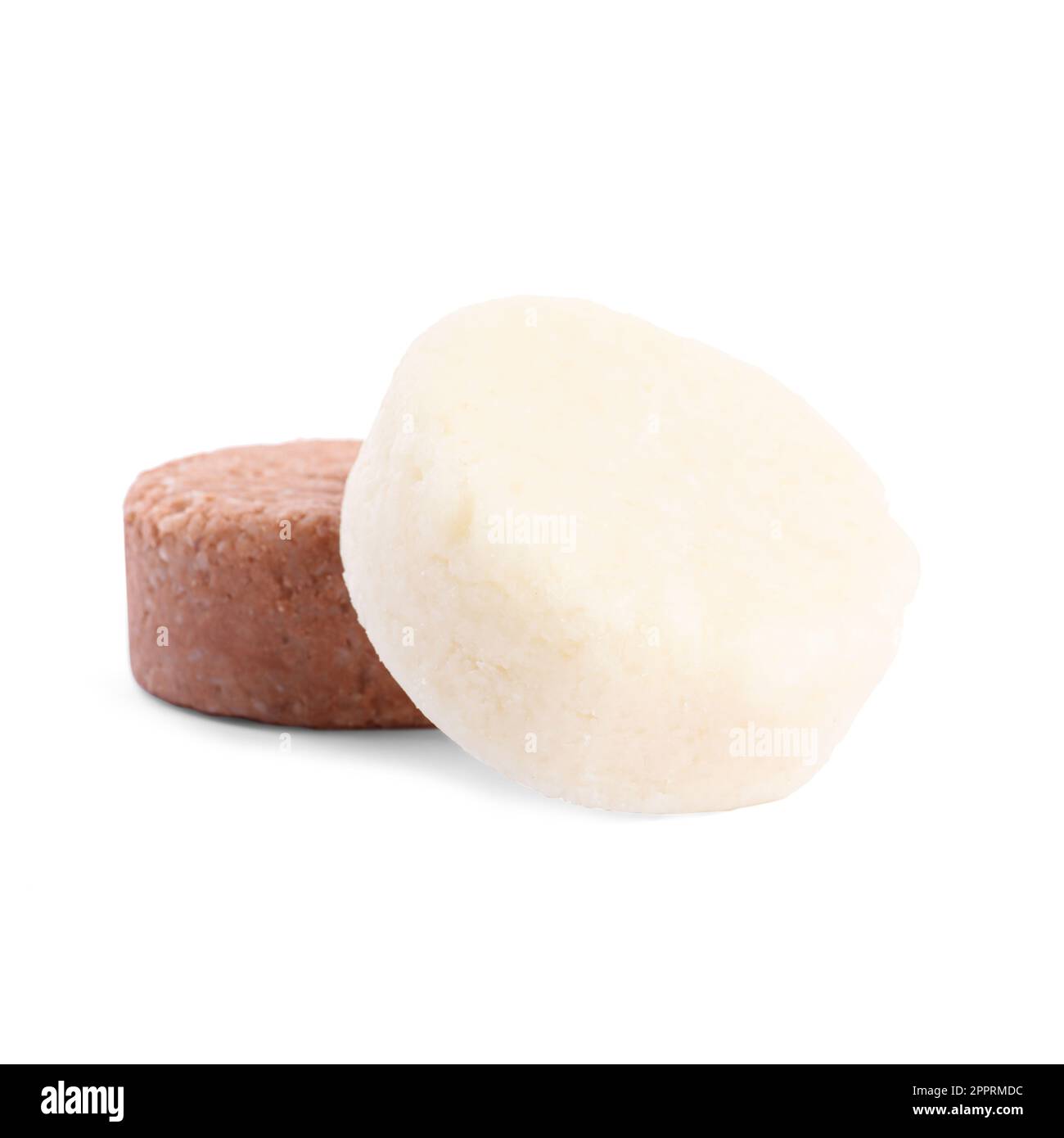 Solid shampoo bars on white background. Hair care Stock Photo - Alamy