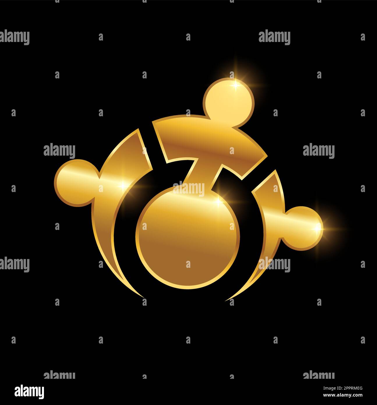 Golden Coaching People Symbol Logo Sign Stock Vector Image & Art - Alamy