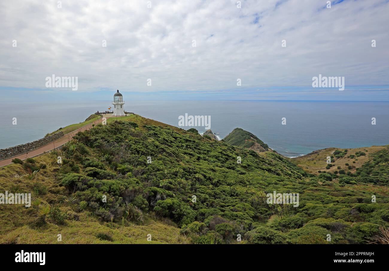 The lighthouse on Cape Reinga, New Zealand Stock Photo - Alamy
