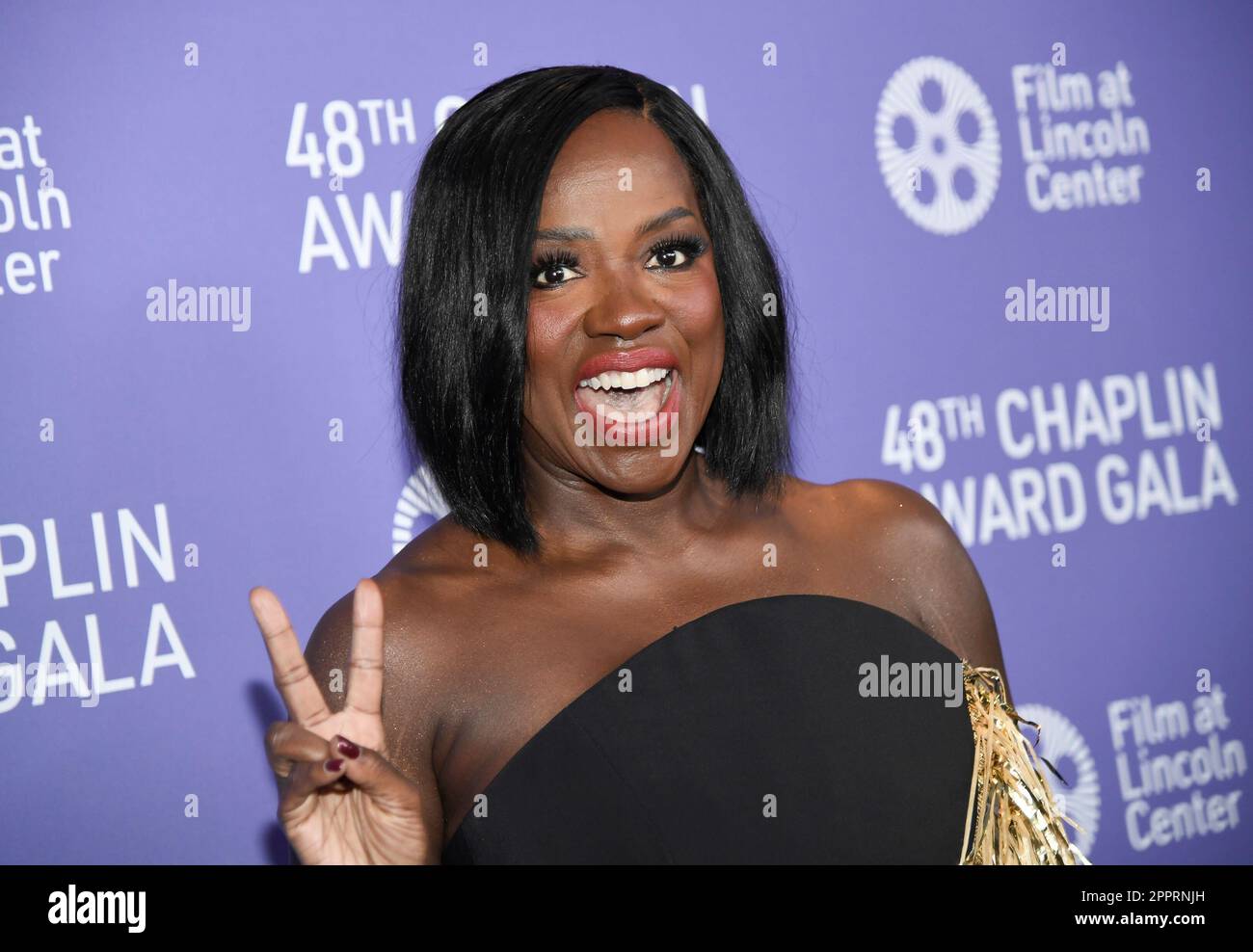 Honoree Viola Davis attends the 48th Chaplin Award gala at Alice Tully ...
