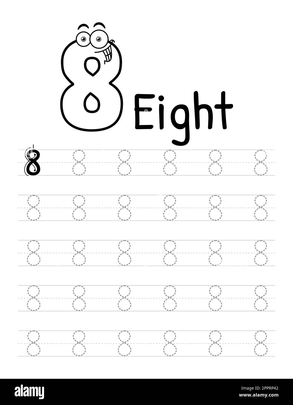 Premium Vector Puppet Trace And Color Preschool Worksheet Trace For Premium Vector Puppet Trace And Color Preschool Worksheet Trace For
