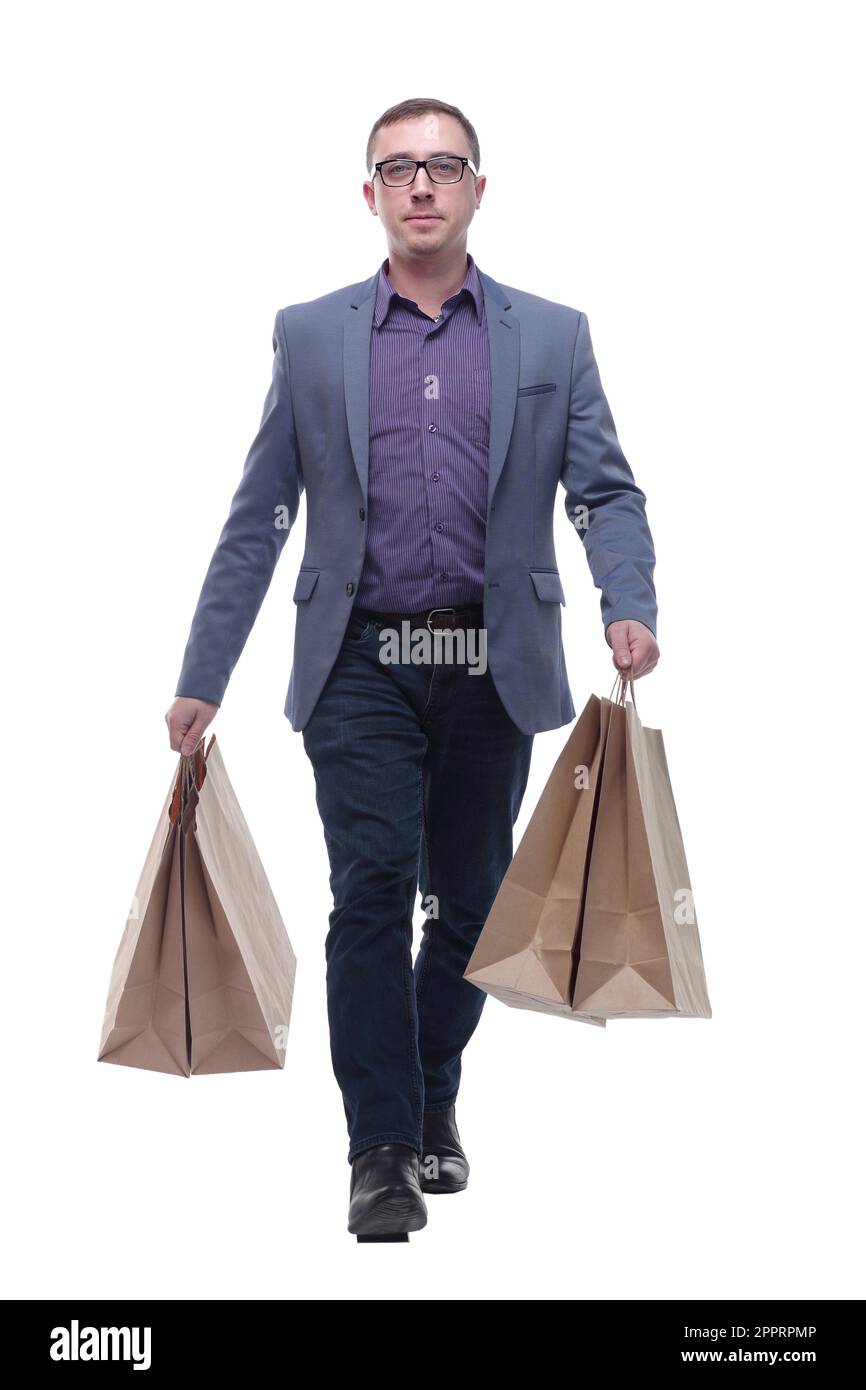 Gentleman shopping bags Cut Out Stock Images & Pictures - Alamy
