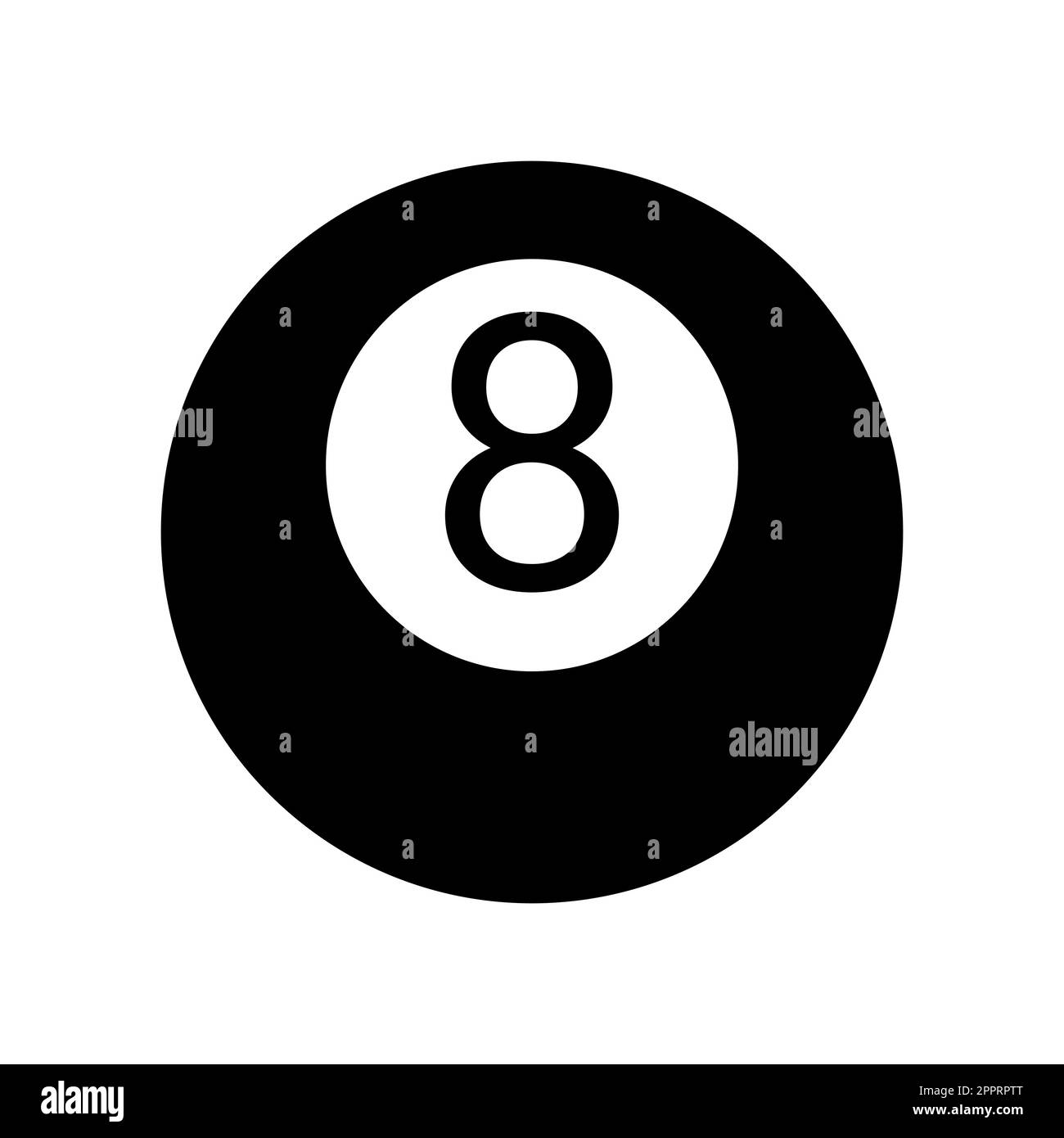 8 ball black vector icon on white background Stock Vector Image & Art ...