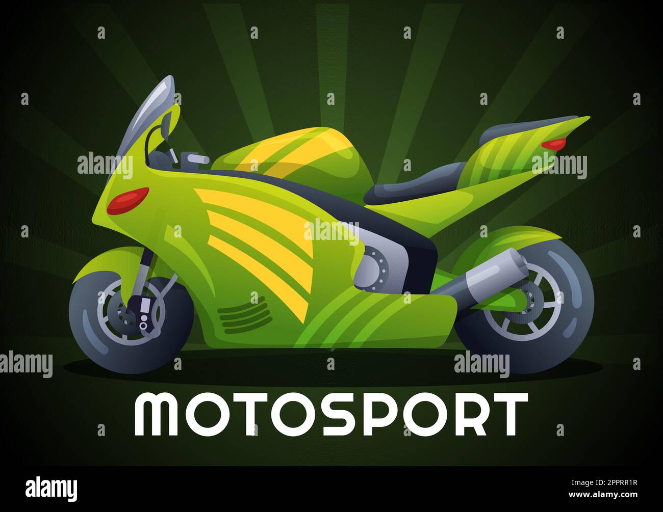 Racing Motosport Speed Bike Template Hand Drawn Cartoon Flat Illustration for Competition or ...
