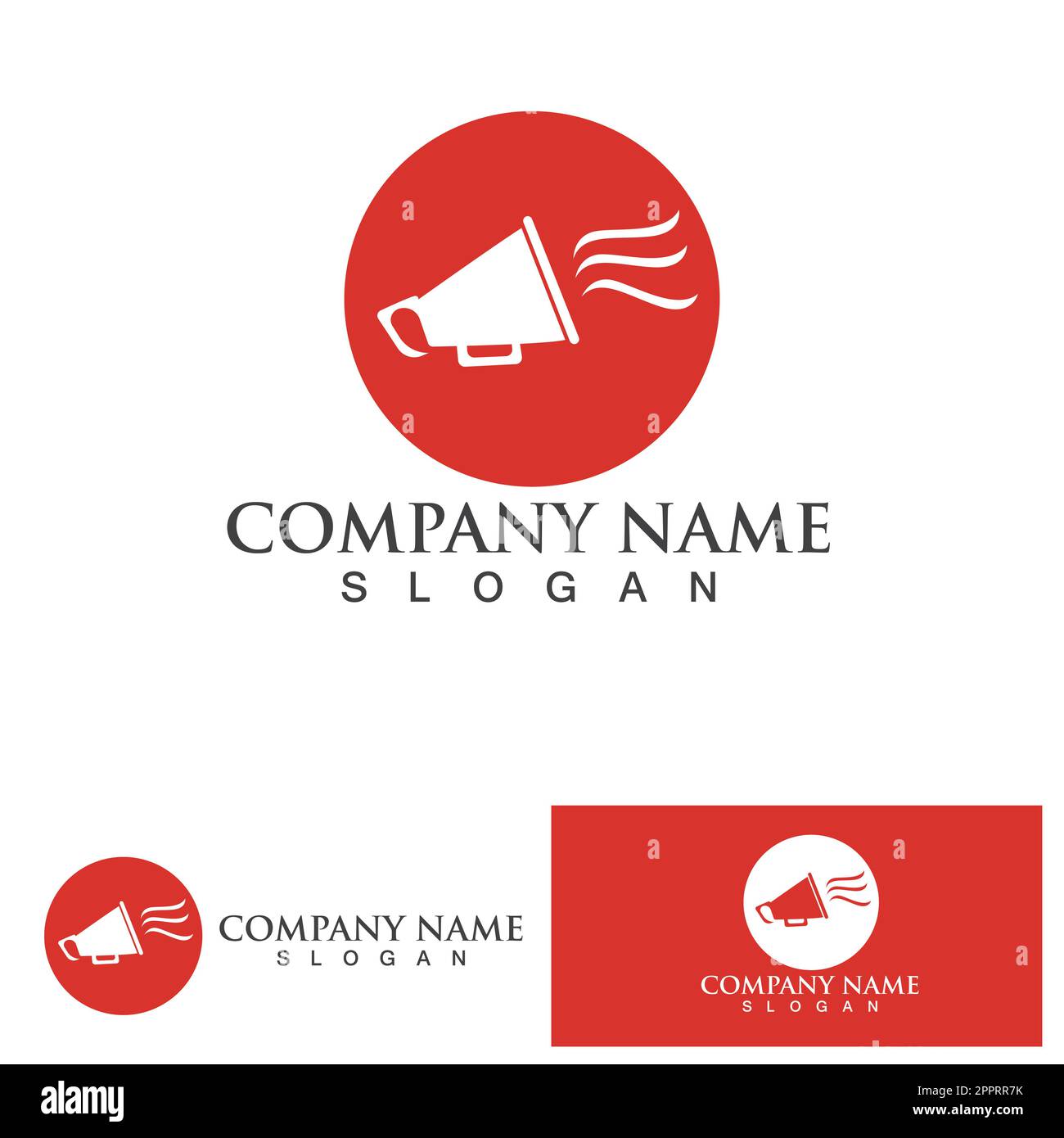 Megaphone logo Cut Out Stock Images & Pictures - Alamy