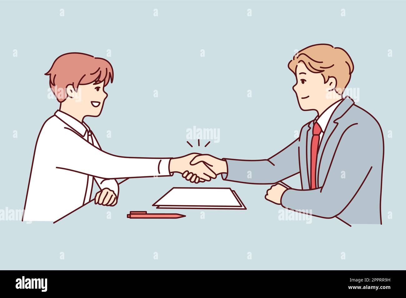 Closing agreement Stock Vector Images - Alamy