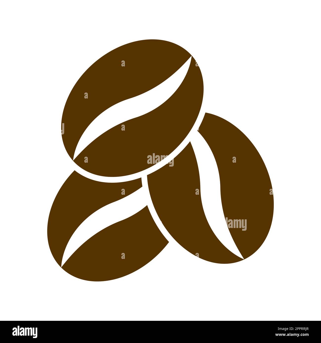 Coffee beans vector icon on white background Stock Vector Image & Art ...