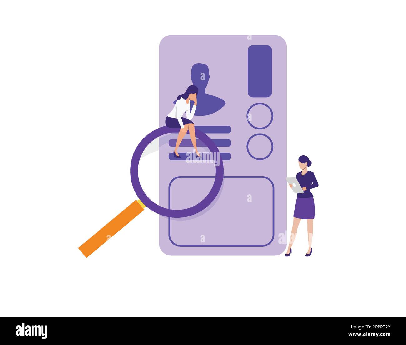 Choosing the right person for the job Stock Vector Image & Art - Alamy