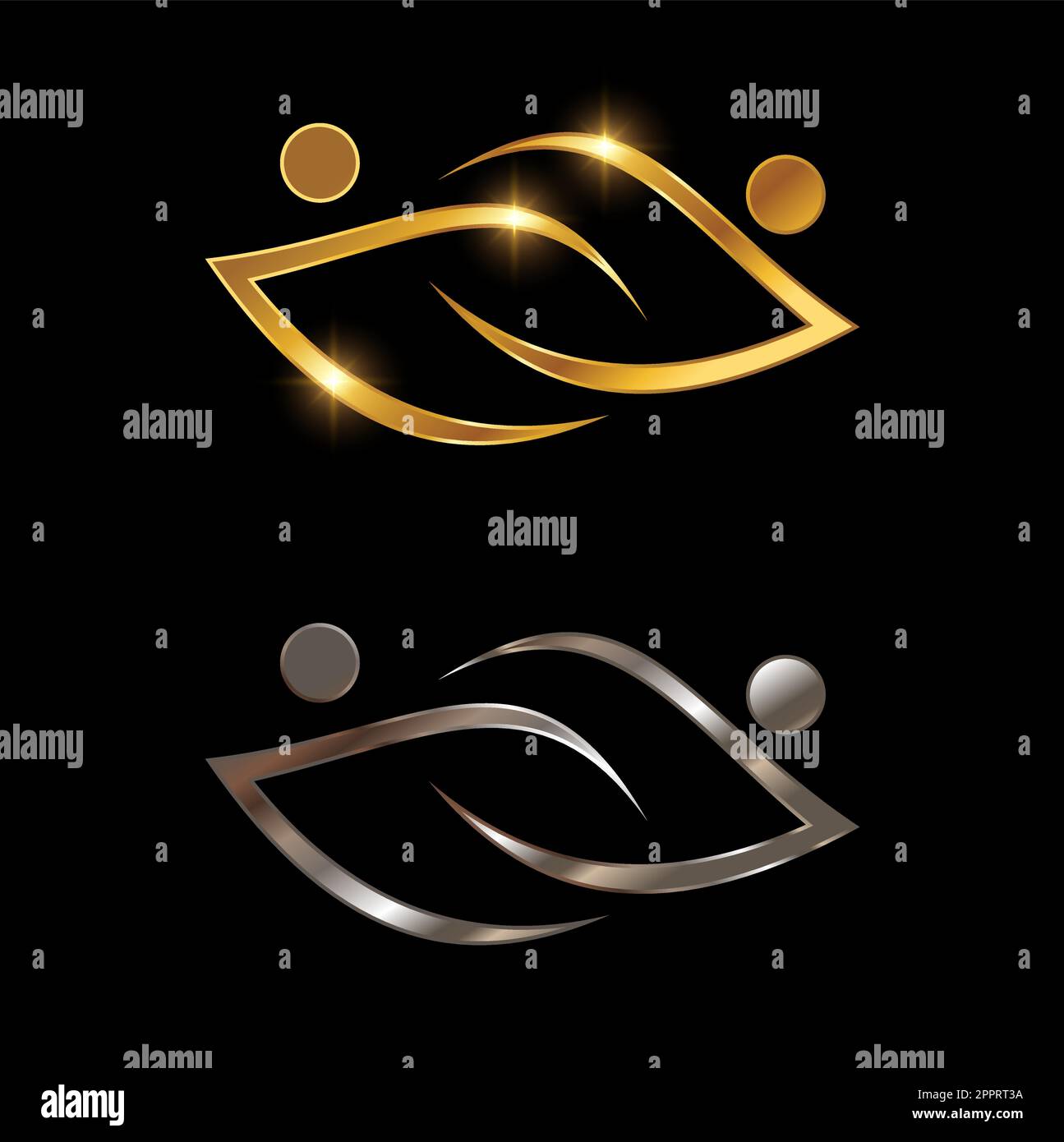 Golden Coaching People Symbol Logo Sign Stock Vector Image & Art - Alamy