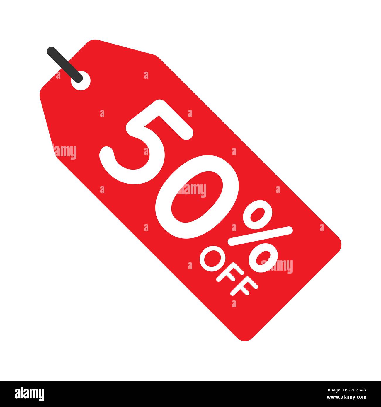 White fifty discount percent tag Stock Vector Images - Alamy