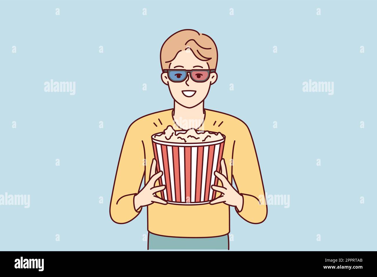 Male popcorn Stock Vector Images - Alamy