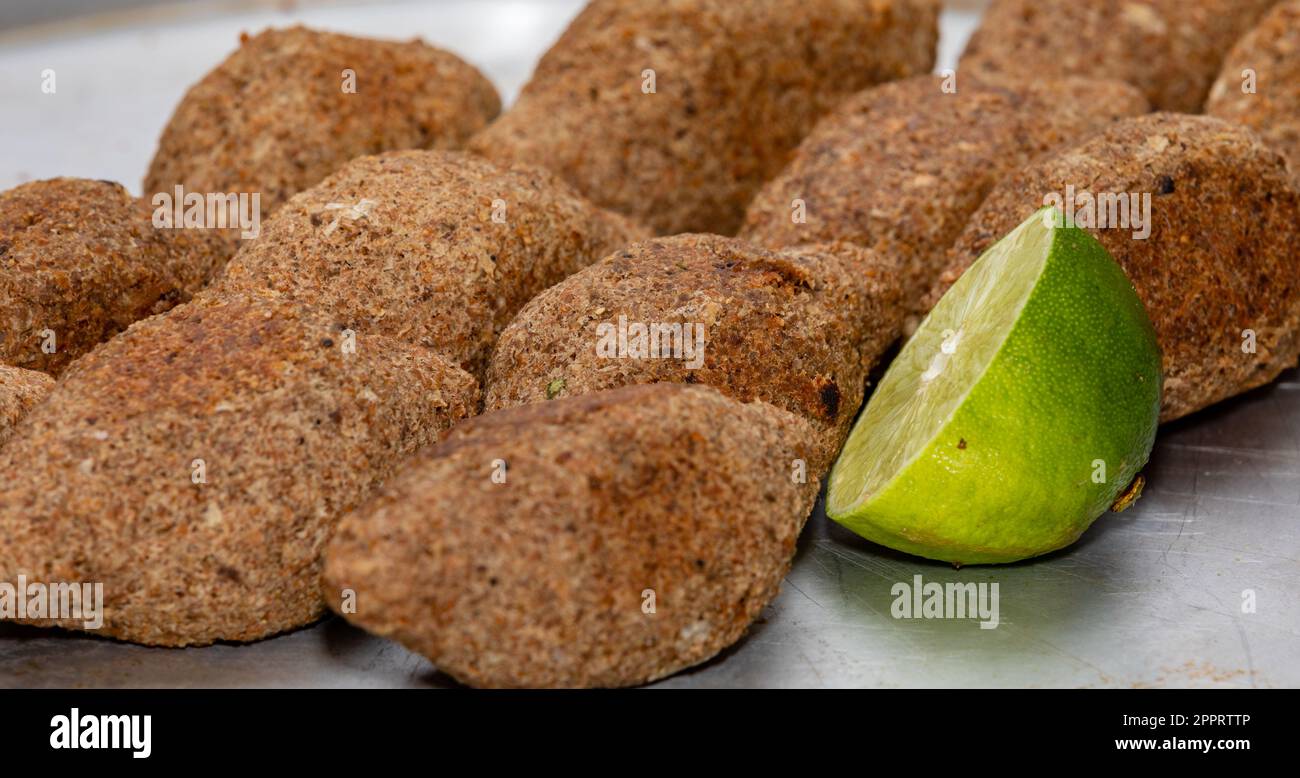 Traditional Syrian Lebanese stuffed kibbeh Stock Photo - Alamy