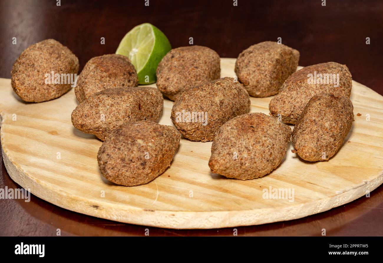 Traditional Syrian Lebanese stuffed kibbeh Stock Photo - Alamy
