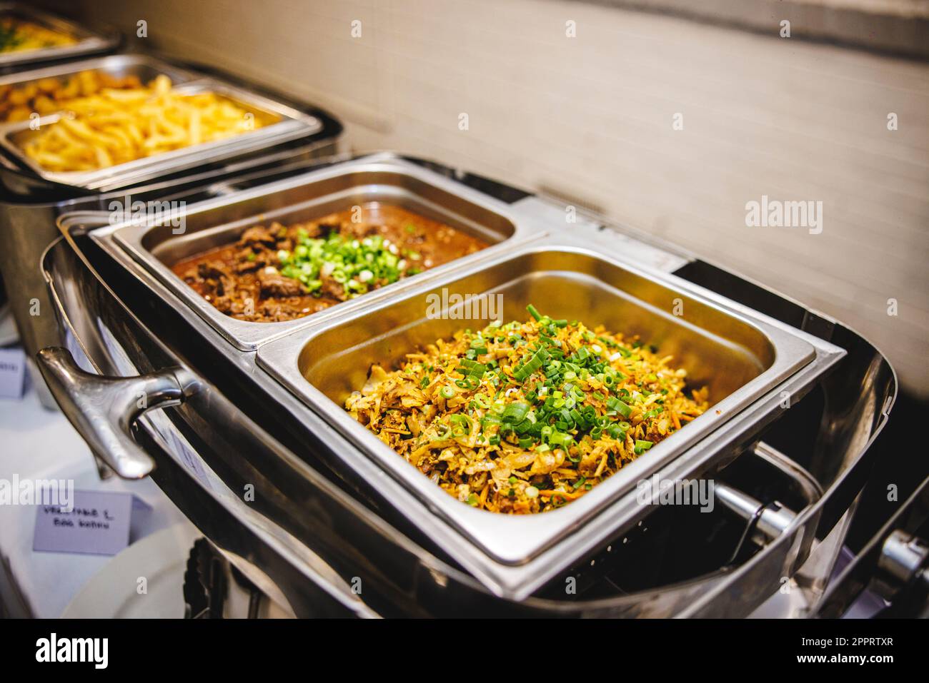 Food display and drinks Stock Photo - Alamy