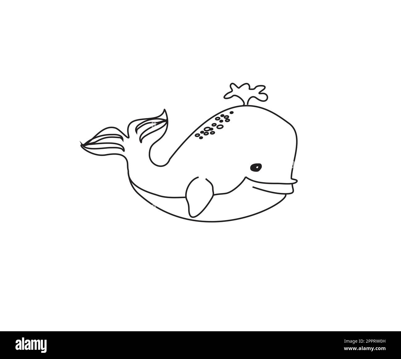 Cute Whale - Vector Stock Vector Image & Art - Alamy