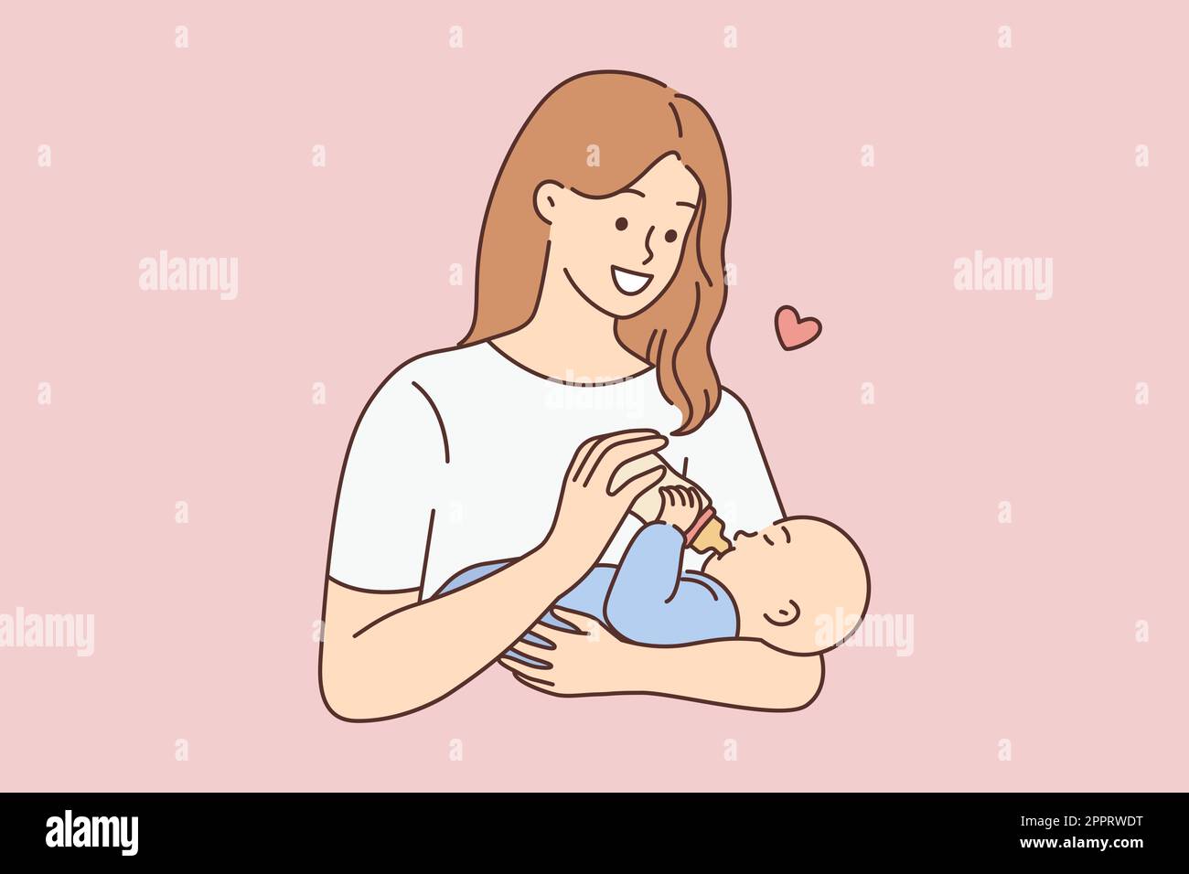 Nursing and feeding Stock Vector Images - Alamy