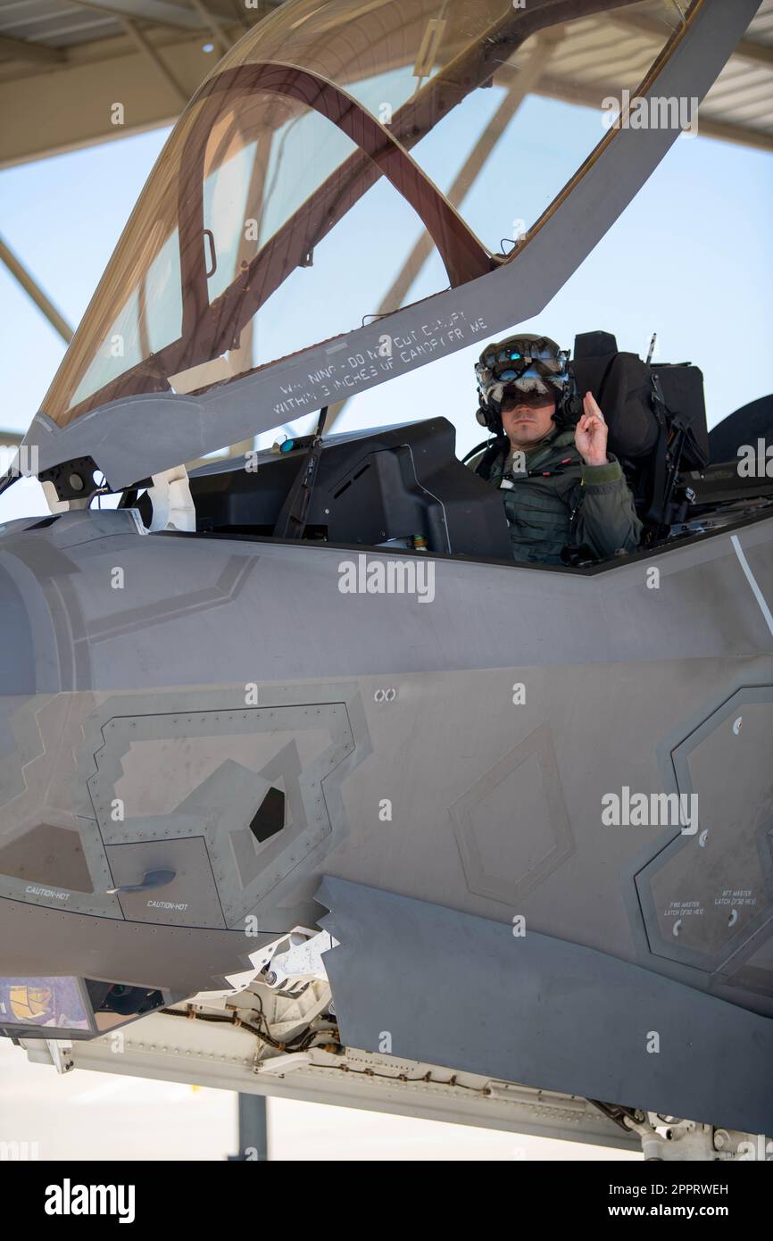 U.S. Air Force Maj. Christopher Jeffers, 62nd Fighter Squadron student ...