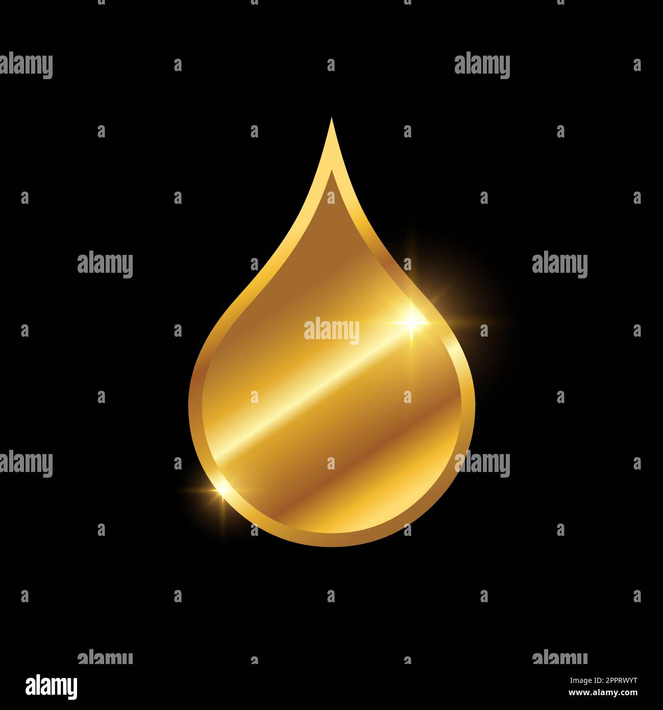 Golden Luxury Water Drop Icon Stock Vector Image & Art - Alamy