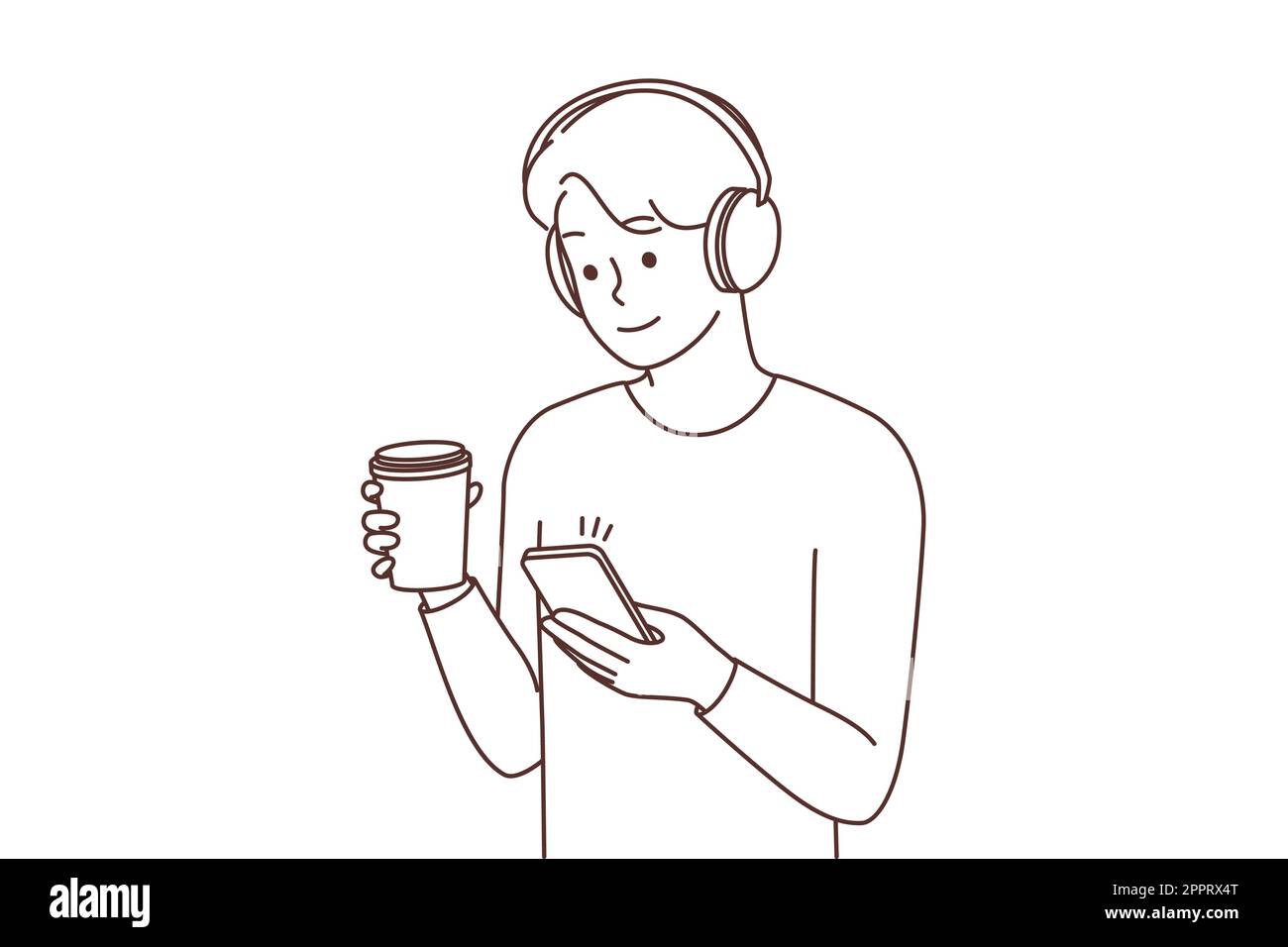 Man and texting hands Cut Out Stock Images & Pictures - Alamy