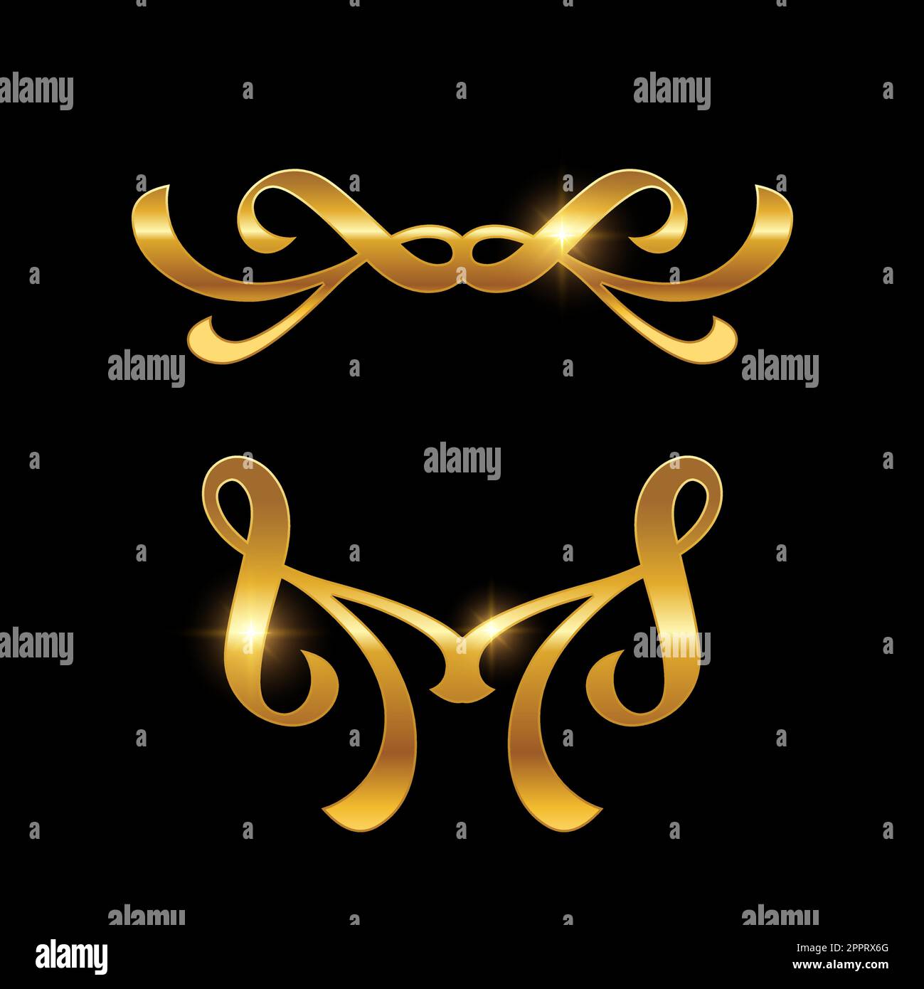 Golden Luxury Ornament Sign Stock Vector Image & Art - Alamy