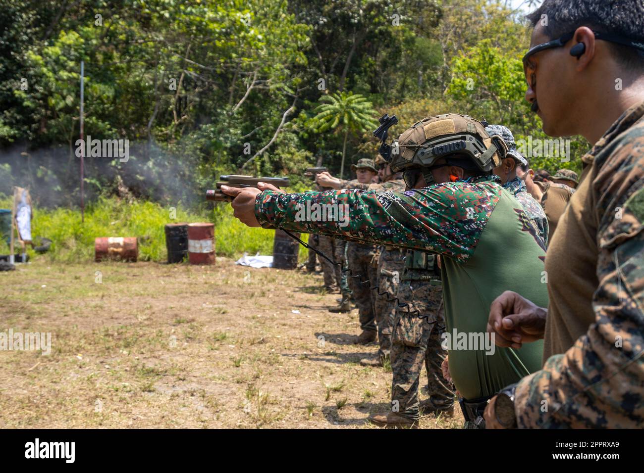 U.S. Marines with Maritime Raid Force, 13th Marine Expeditionary Unit ...