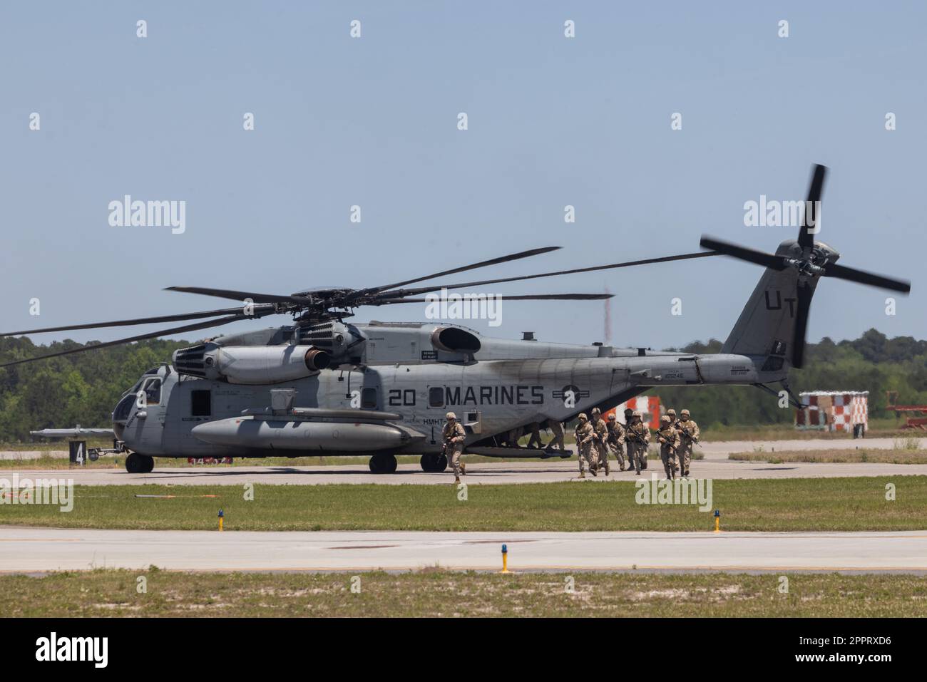 The Marine Air-Ground Task Force Demonstration Team displays the coordinated use of close-air ...