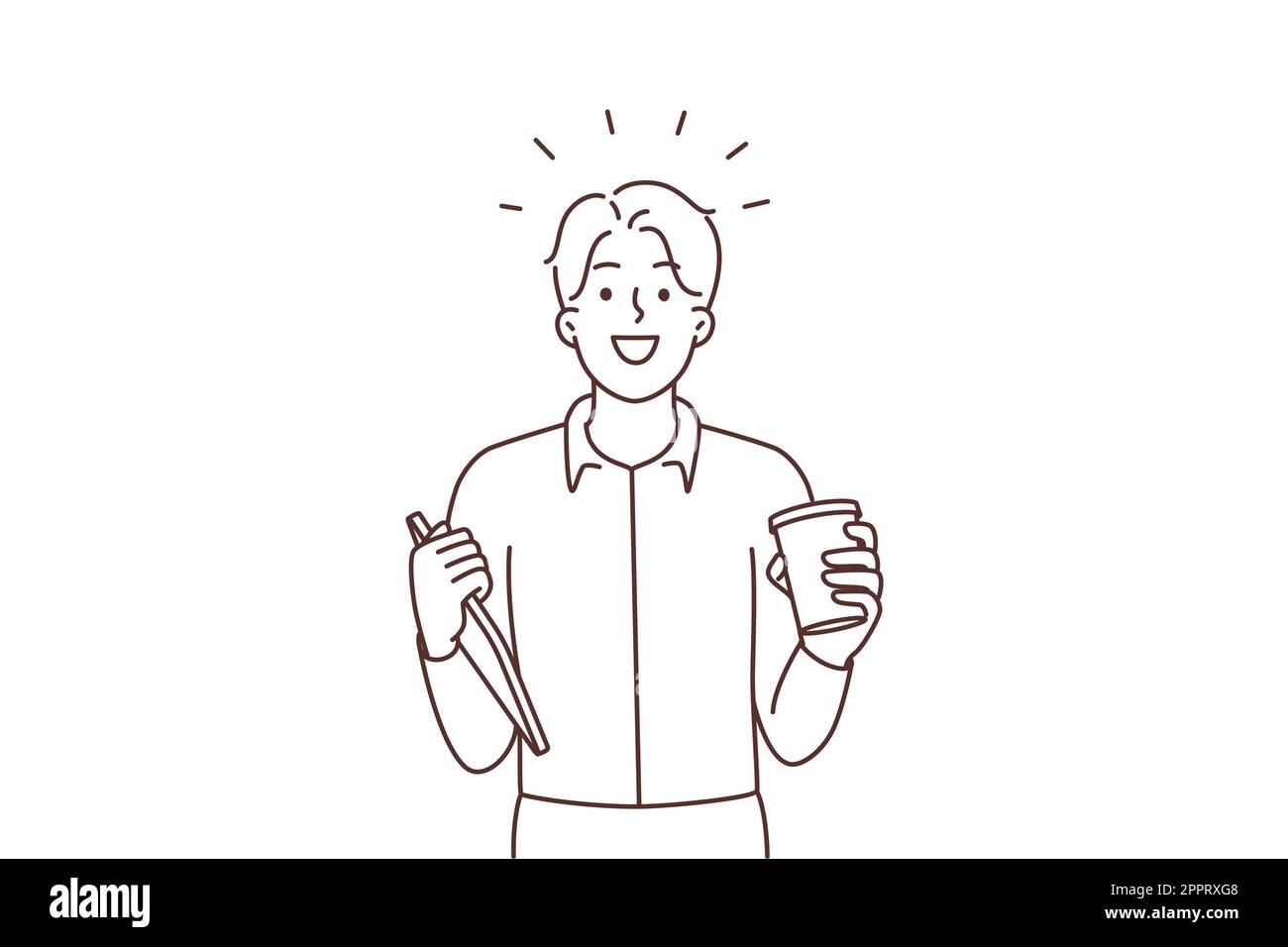 Businessman holding tablet hands Stock Vector Images - Alamy