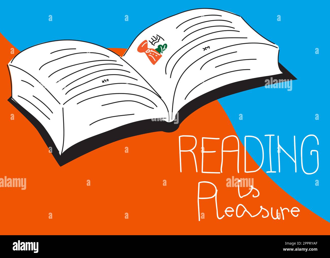 Reading For Pleasure Stock Vector Images Alamy