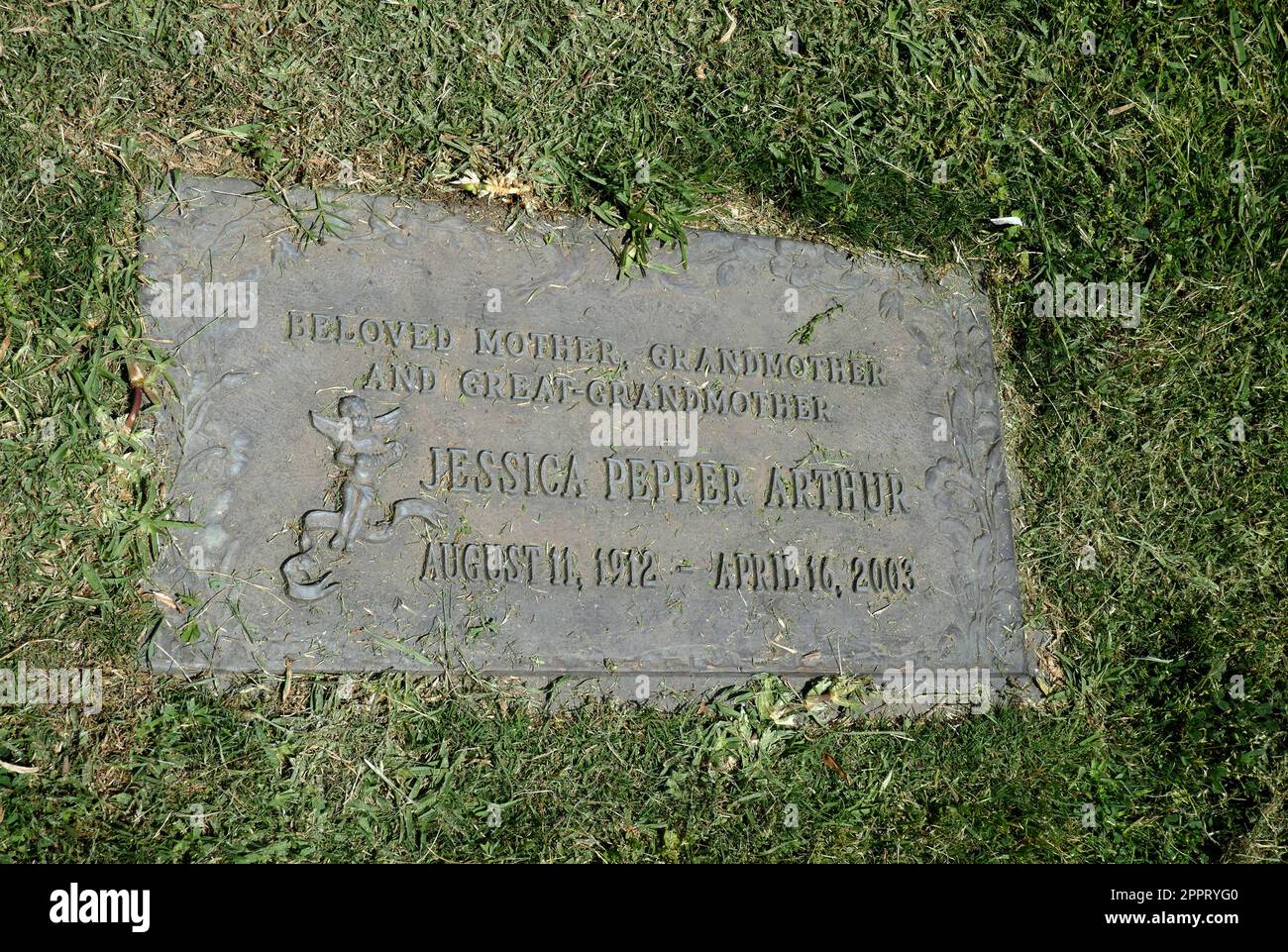 Los Angeles, California, USA 20th April 2023 Actress Jessica Pepper Grave and Art Arthur Grave ...