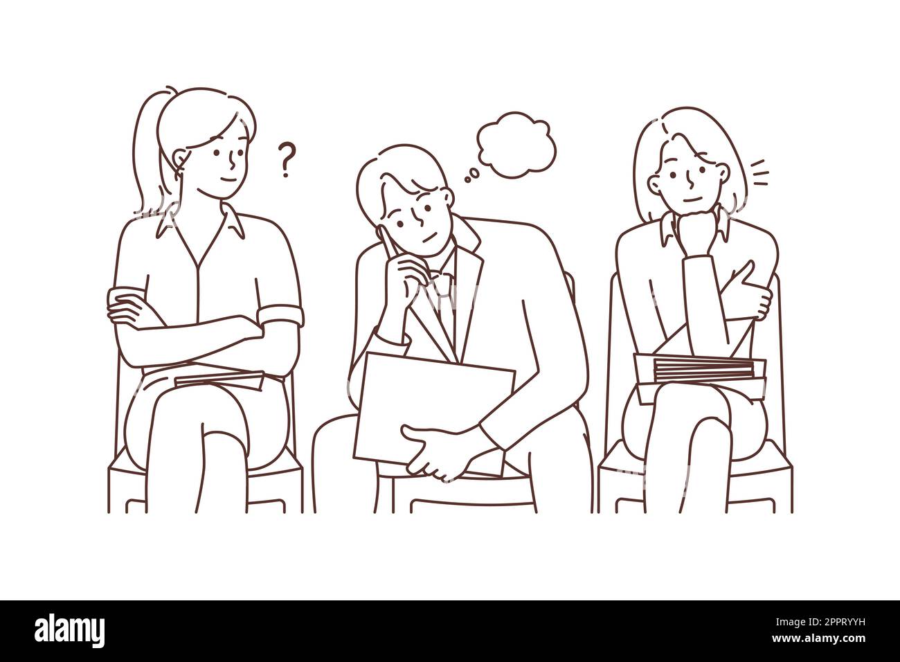 Long wait in queue Stock Vector Images - Alamy