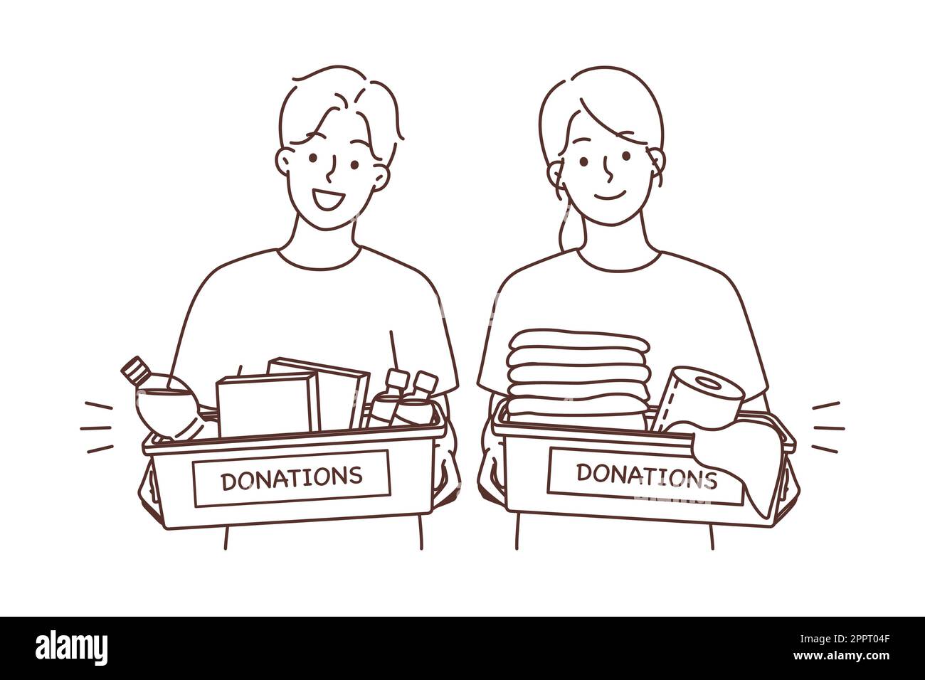 Social volunteers Cut Out Stock Images & Pictures - Alamy