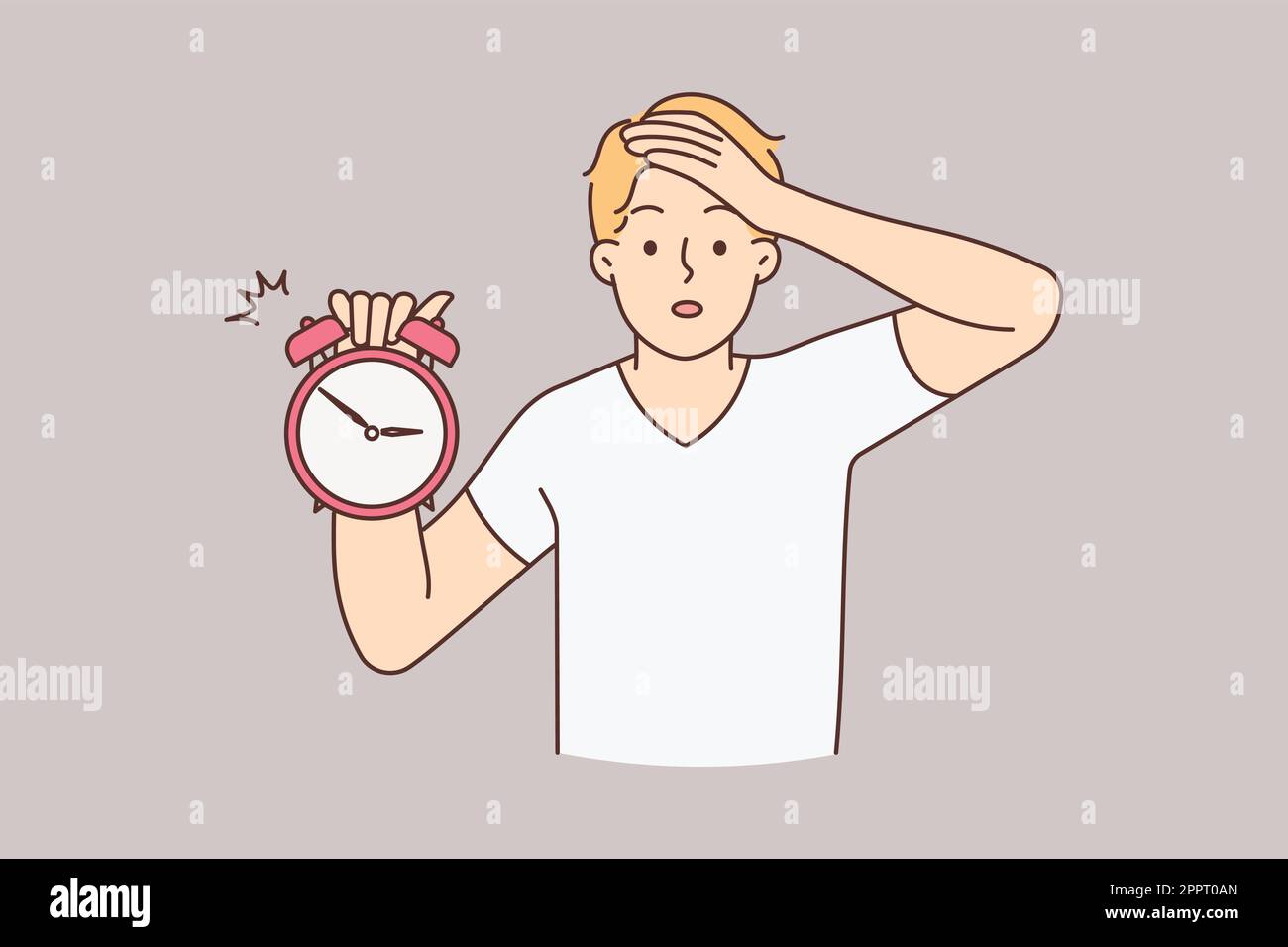Time management failure deadline Stock Vector Images - Alamy