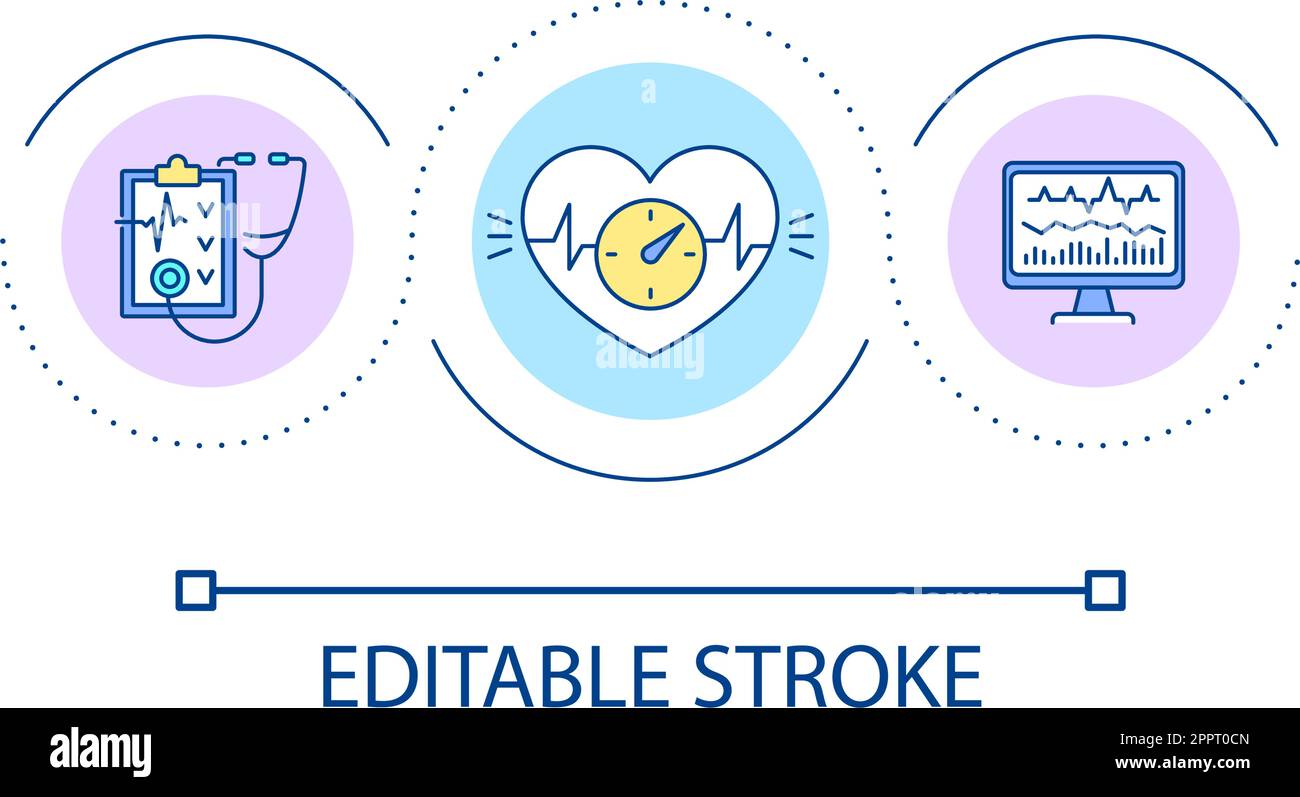 Ecg circle hi-res stock photography and images - Alamy