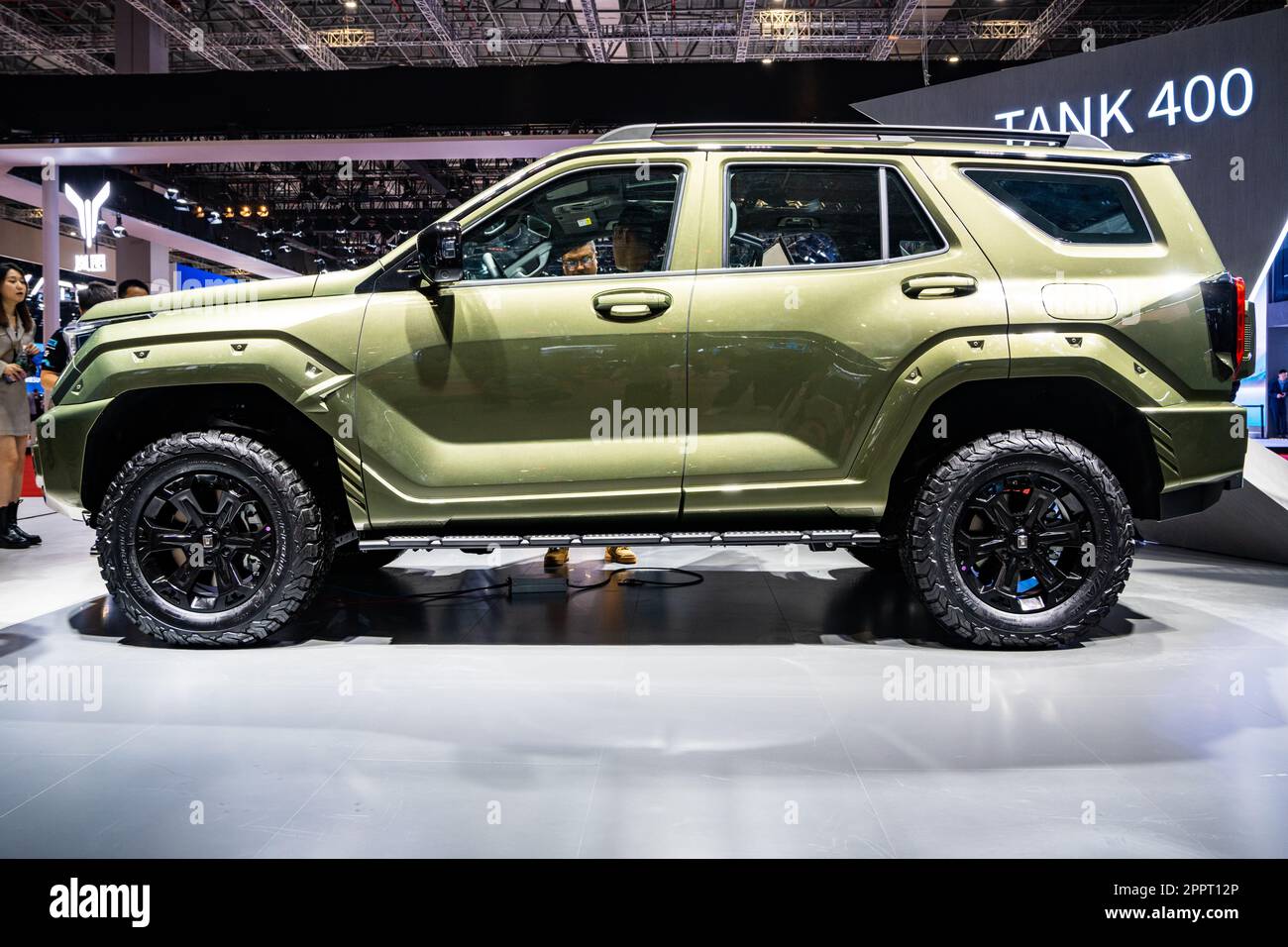 Tank 400 Hi4-T PHEV SUV on display at the 2023 Shanghai Auto Show Stock Photo - Alamy