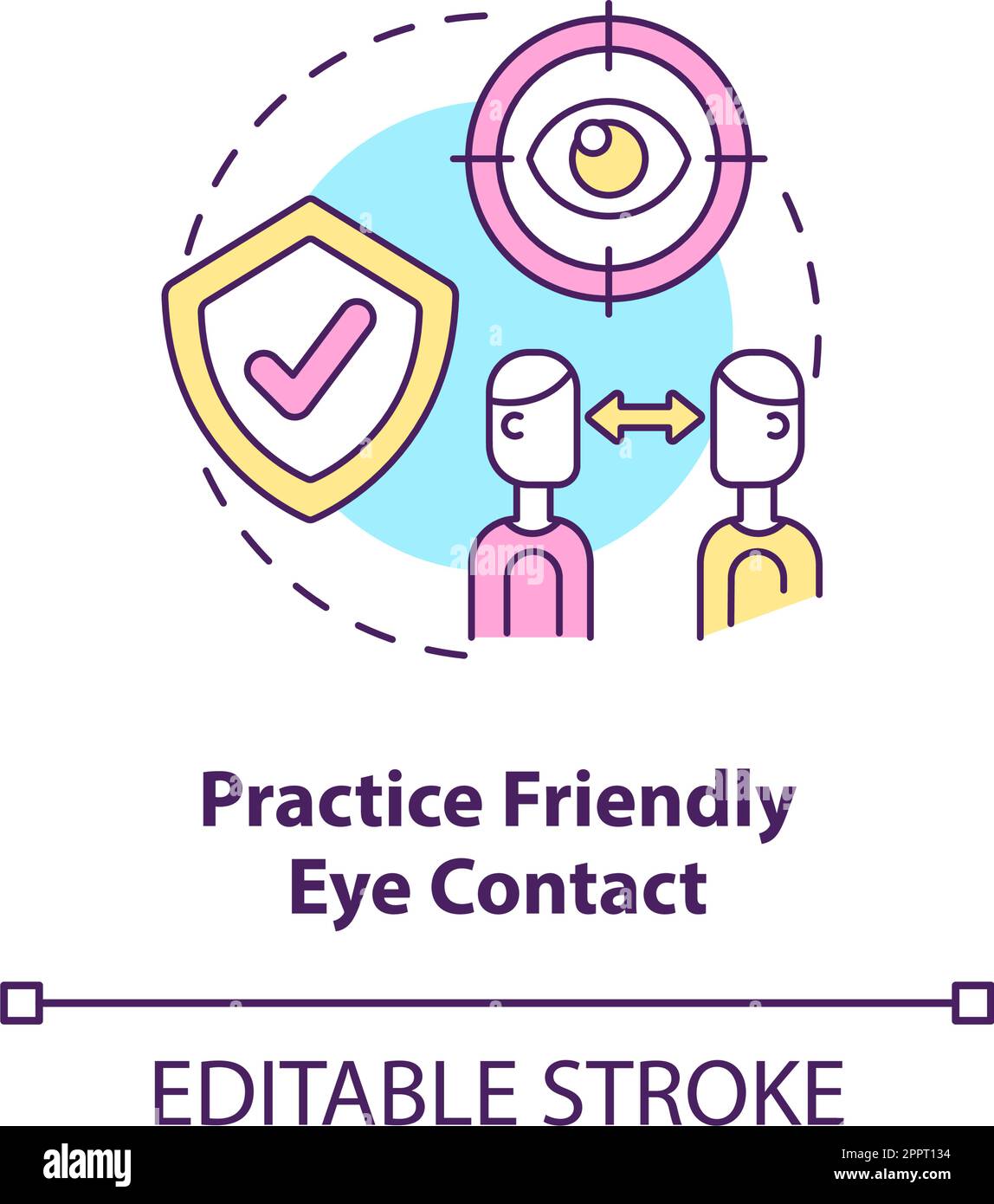 Gaze interaction Stock Vector Images - Alamy