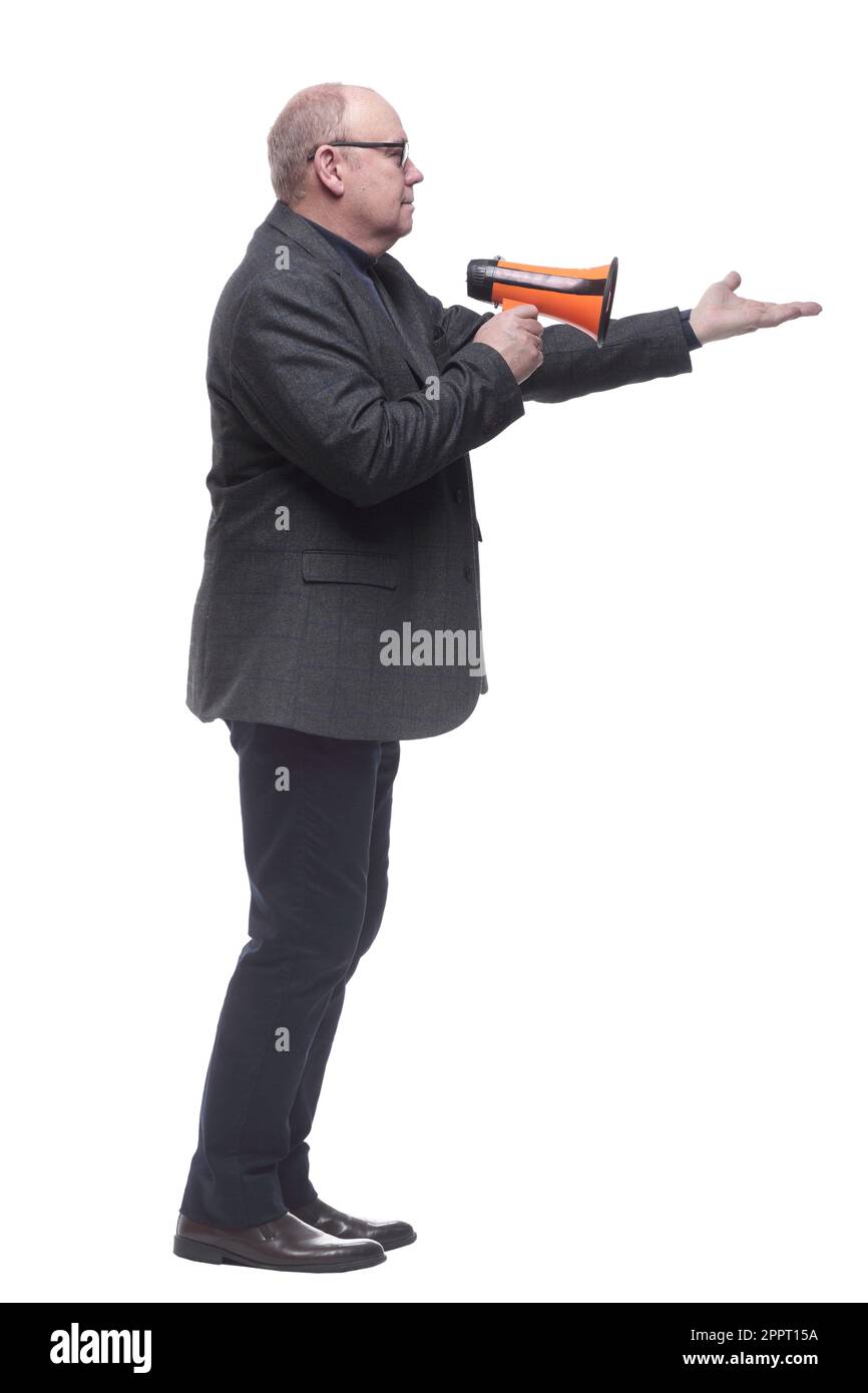 Man pointing ahead Cut Out Stock Images & Pictures - Alamy