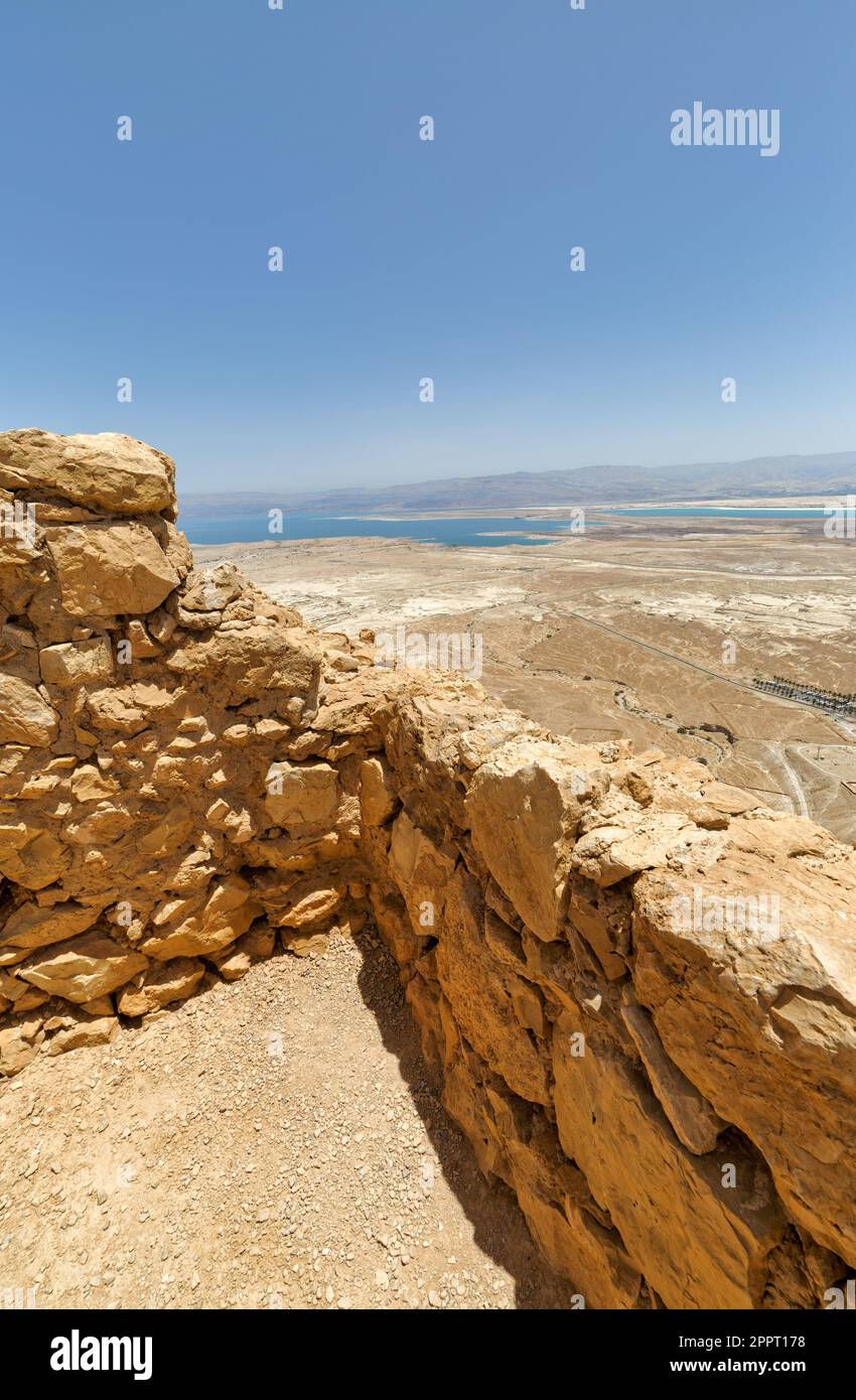 Masada ruins in southern Judean Desert in Israel Stock Photo - Alamy