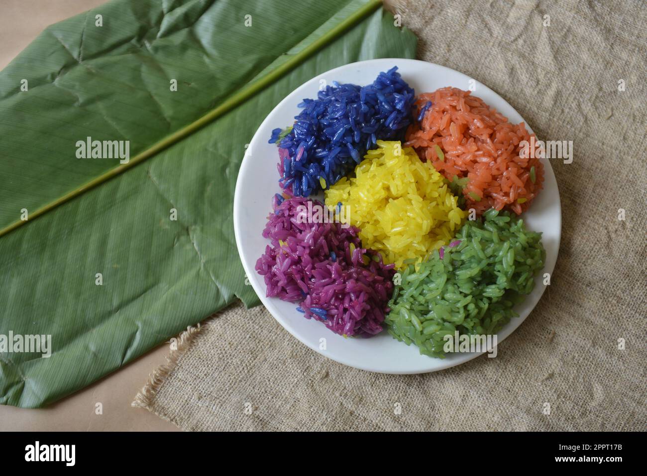 5-color sticky rice in Northwest Vietnam, Asia Stock Photo - Alamy